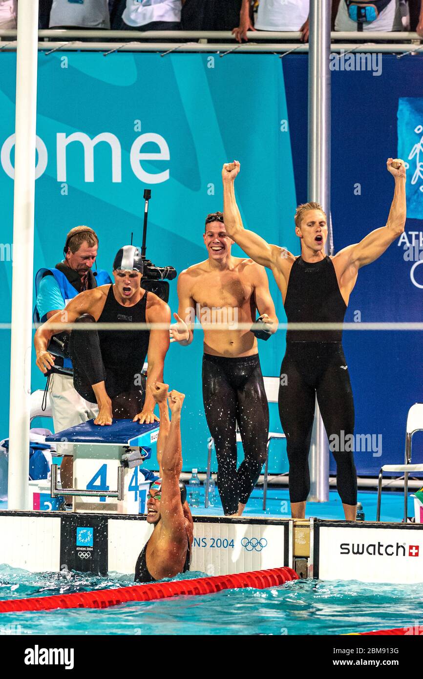 Team South Africa, Roland Mark Schoeman (48.17), Lyndon Ferns (48.13 ...
