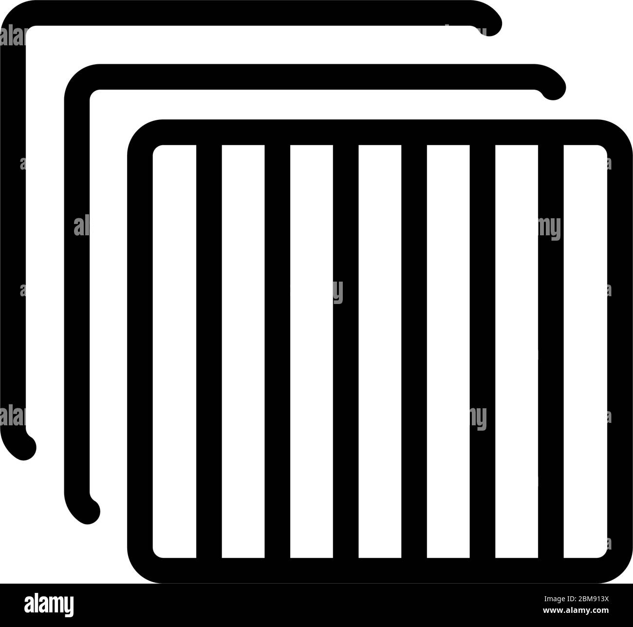 panel cleaning plates icon vector outline illustration Stock Vector ...