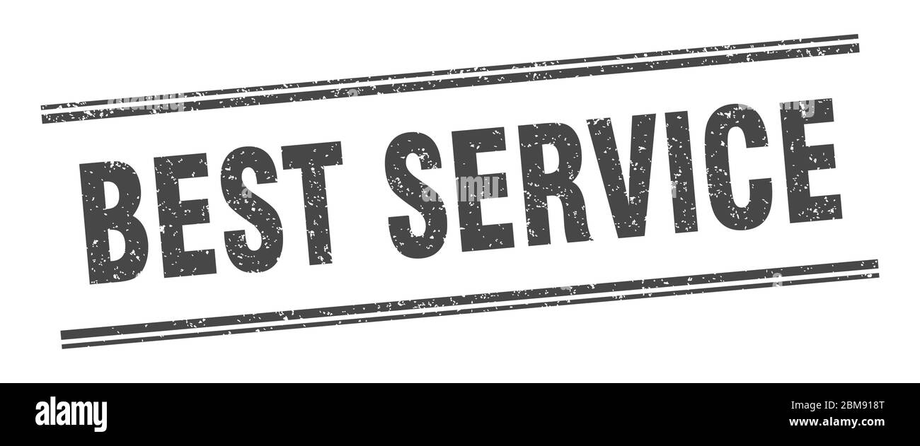 best service stamp. best service label. square grunge sign Stock Vector ...