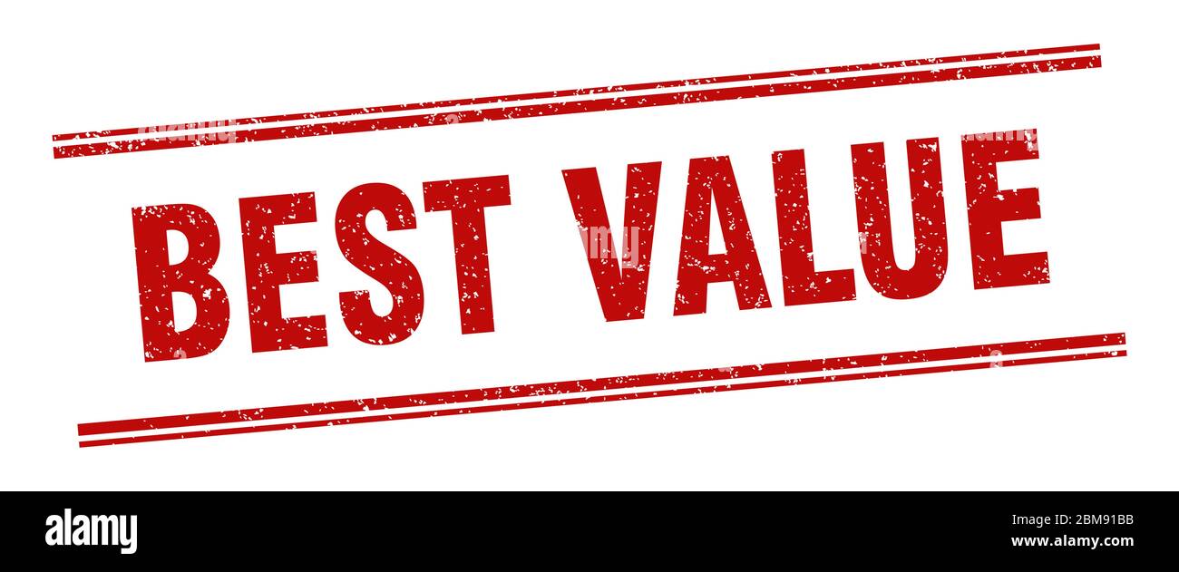 best value stamp. best value label. square grunge sign Stock Vector ...