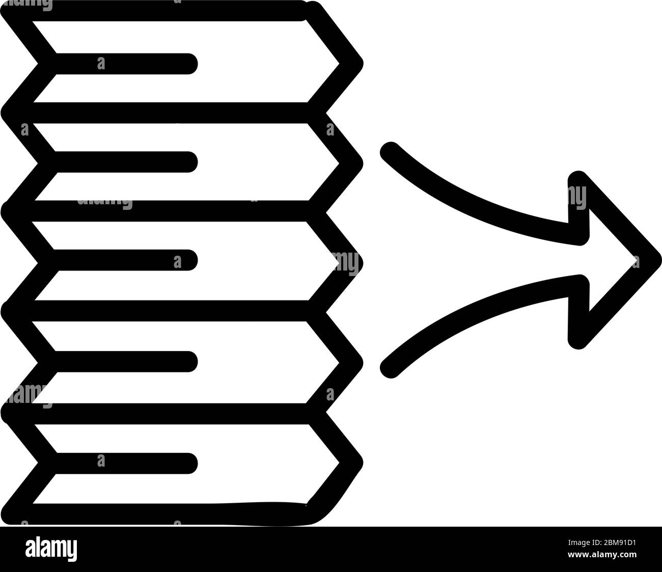 air outlet through filter plates icon vector outline illustration Stock ...