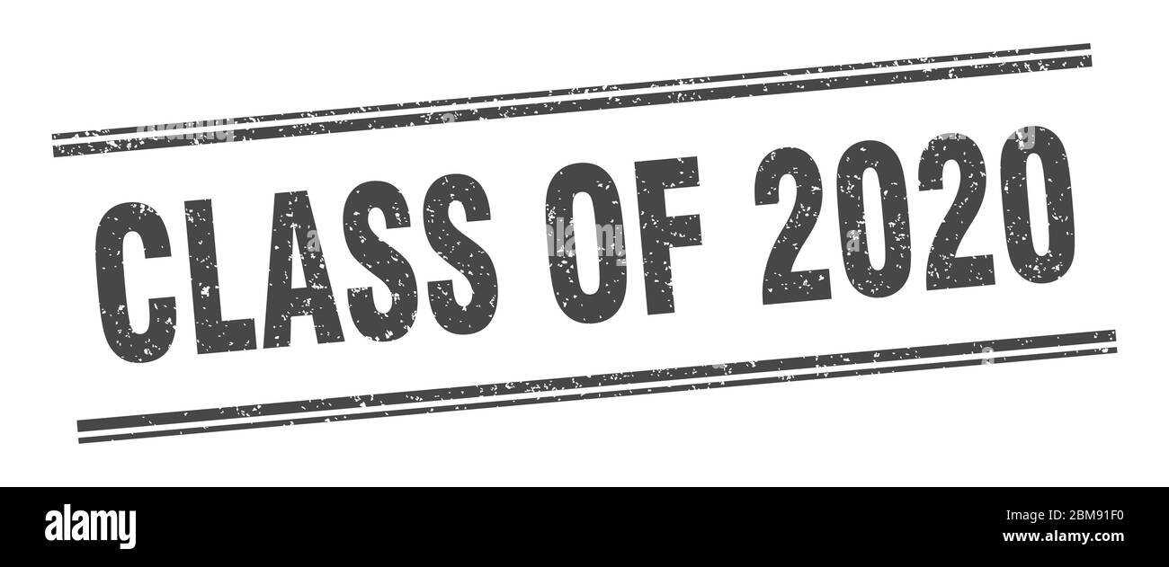 class of 2020 stamp. class of 2020 label. square grunge sign Stock ...