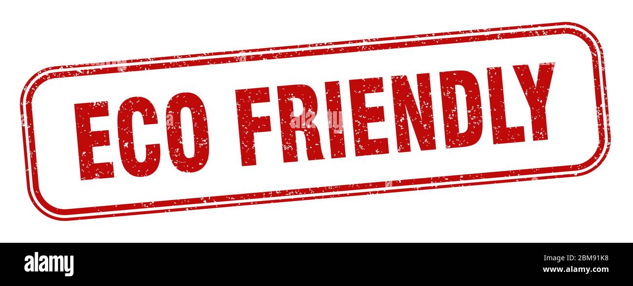 eco friendly stamp. eco friendly square grunge sign. label Stock Vector ...