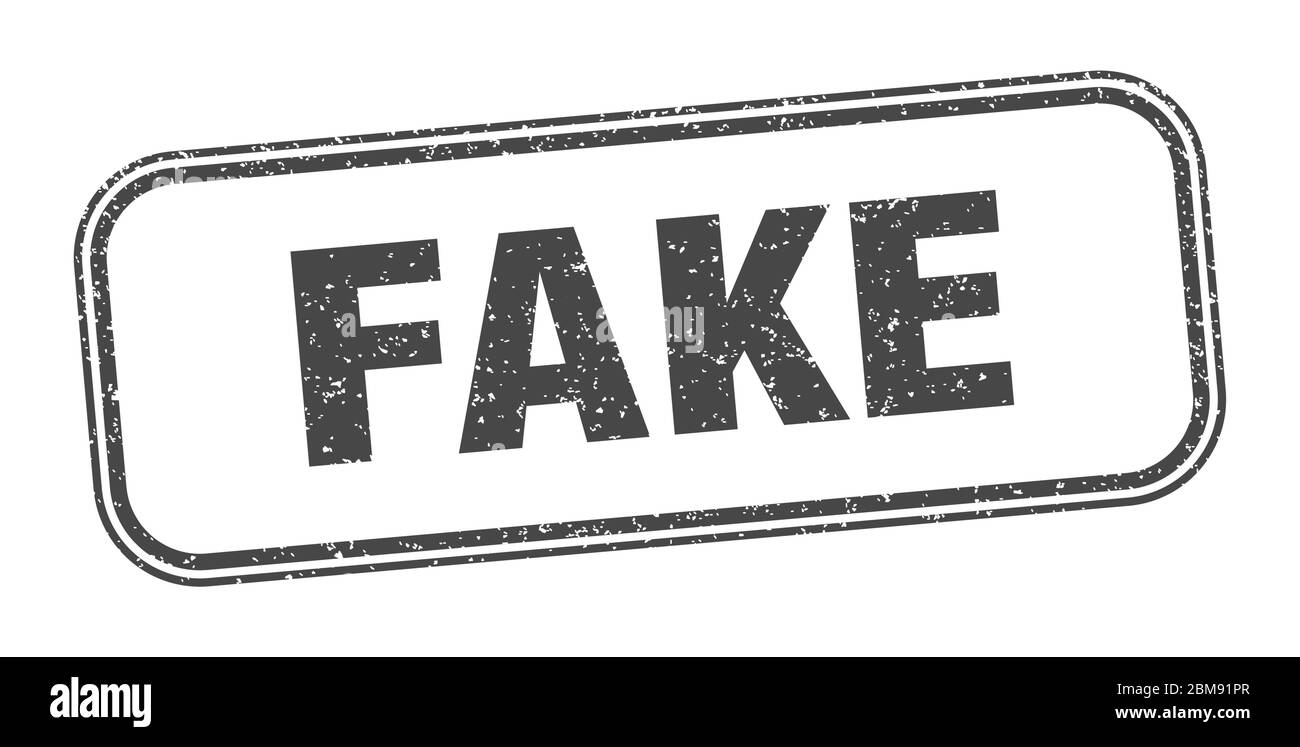 fake stamp. fake square grunge sign. label Stock Vector Image & Art - Alamy