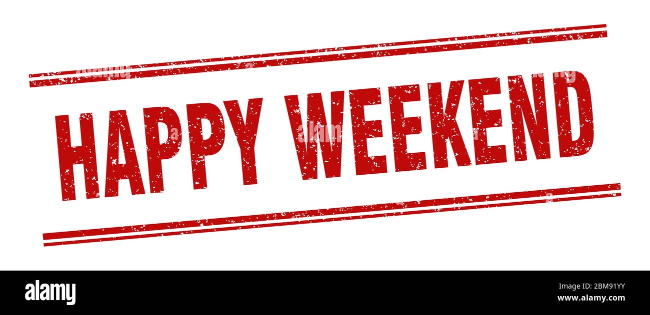 happy weekend stamp. happy weekend label. square grunge sign Stock ...