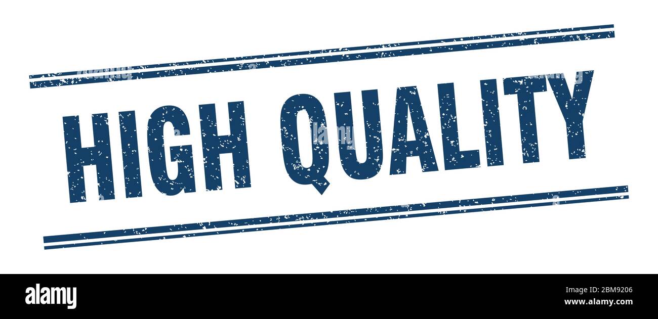 high quality stamp. high quality label. square grunge sign Stock Vector ...