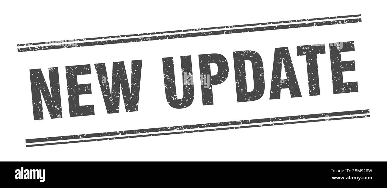 new update stamp. new update label. square grunge sign Stock Vector ...