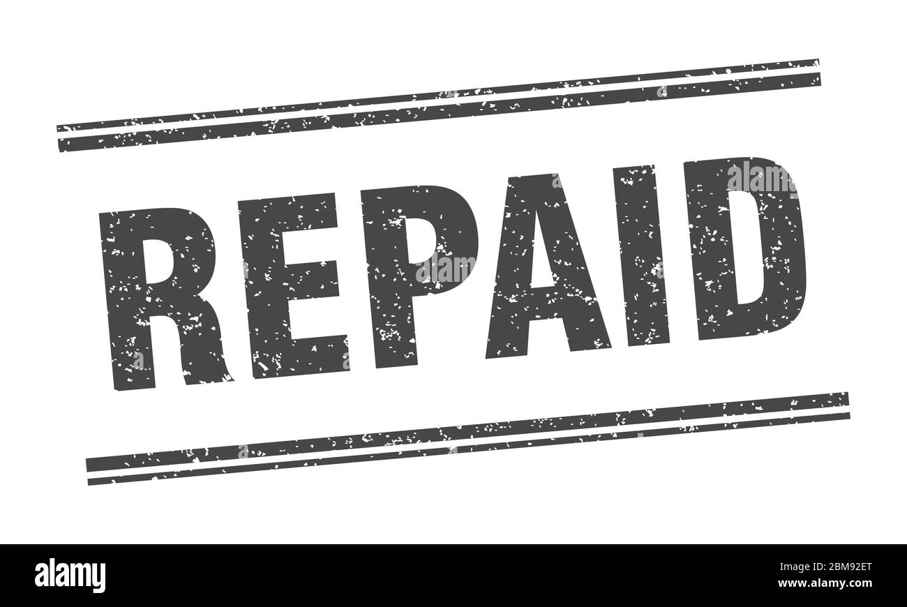 repaid stamp. repaid label. square grunge sign Stock Vector Image & Art ...