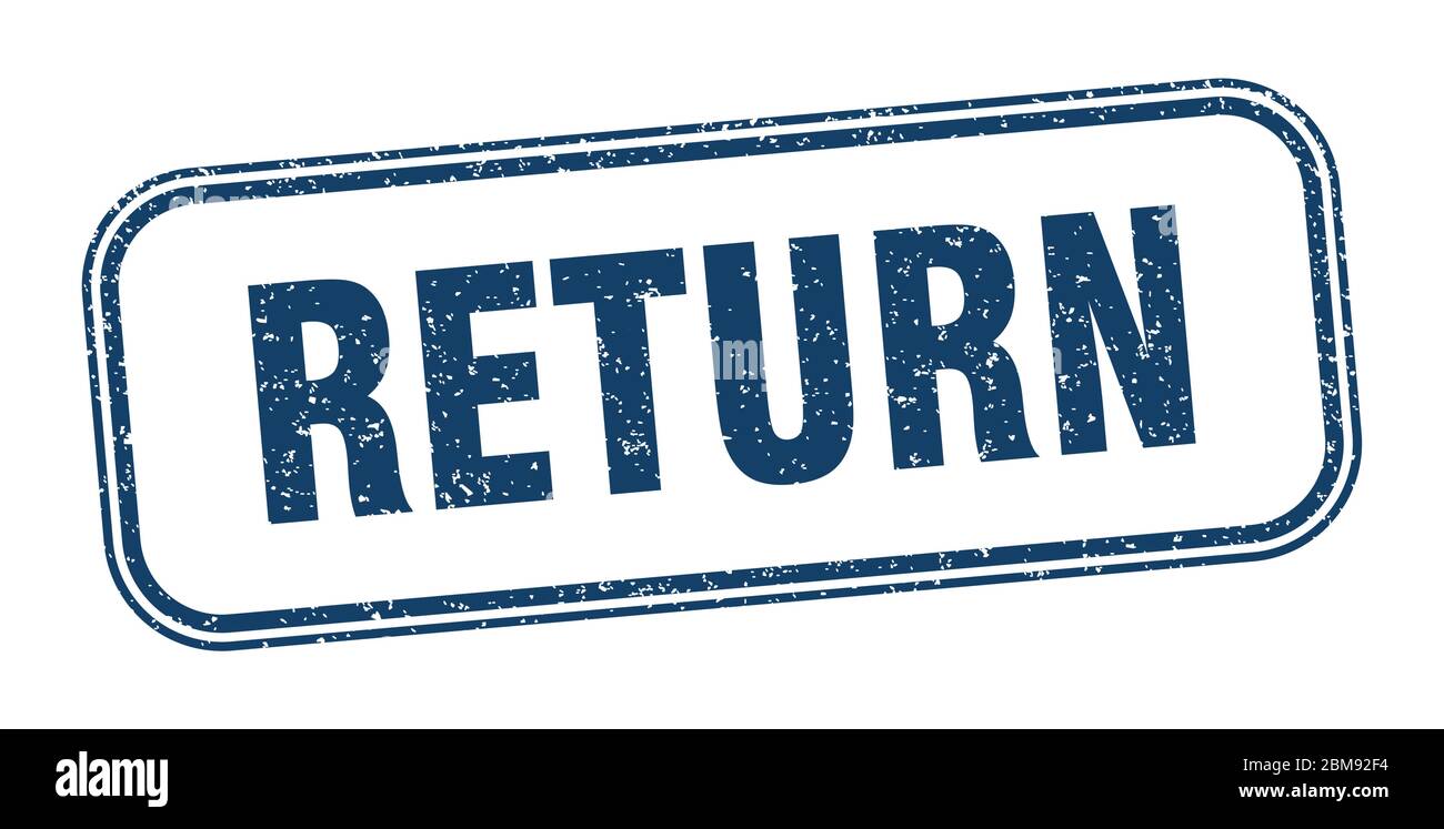 return stamp. return square grunge sign. label Stock Vector Image & Art ...