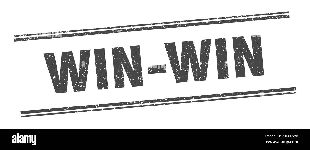 win-win stamp. win-win label. square grunge sign Stock Vector Image ...