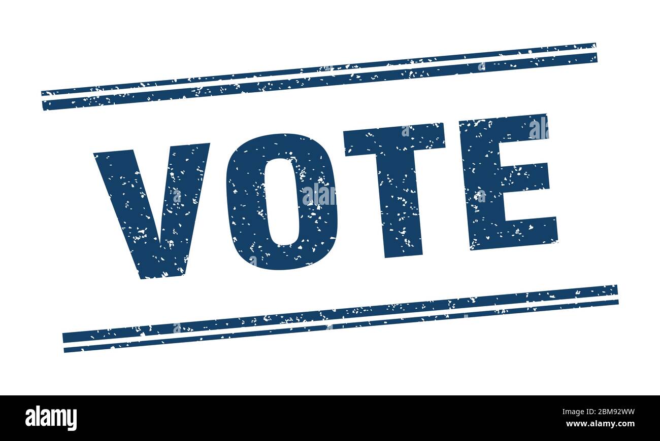vote stamp. vote label. square grunge sign Stock Vector Image & Art - Alamy