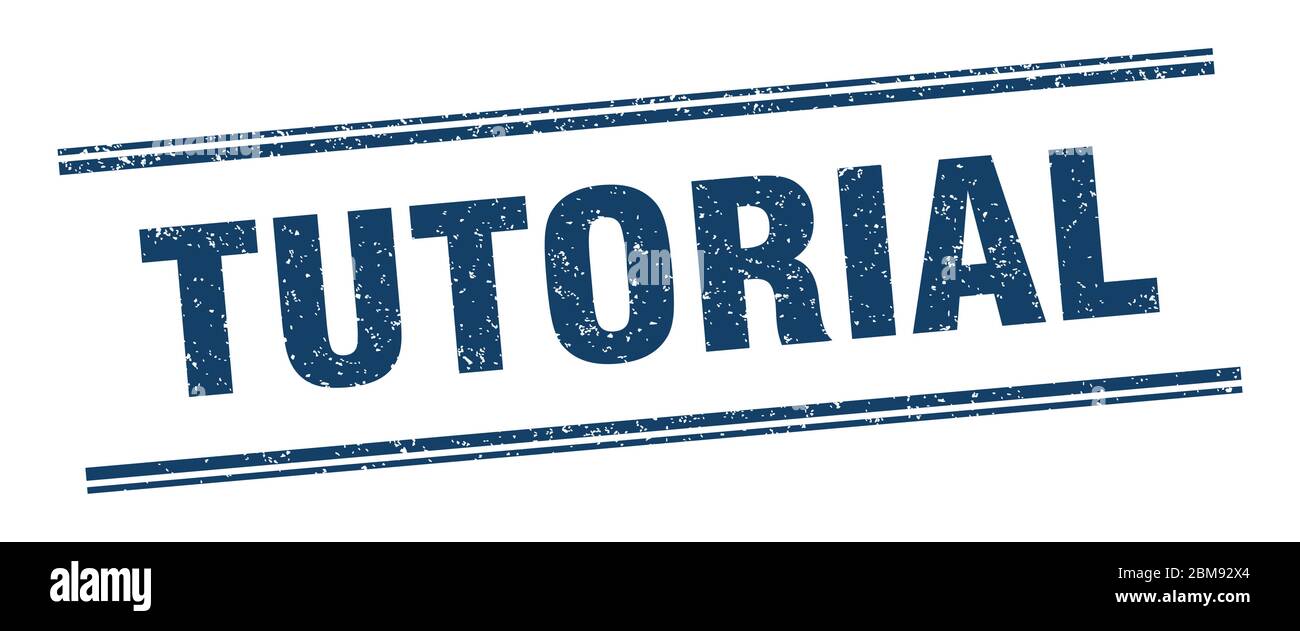 tutorial stamp. tutorial label. square grunge sign Stock Vector Image ...
