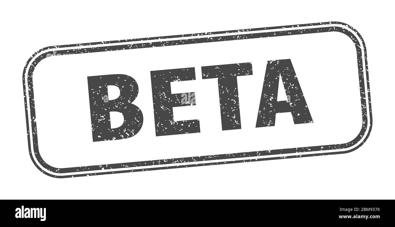 beta stamp. beta square grunge sign. label Stock Vector Image & Art - Alamy