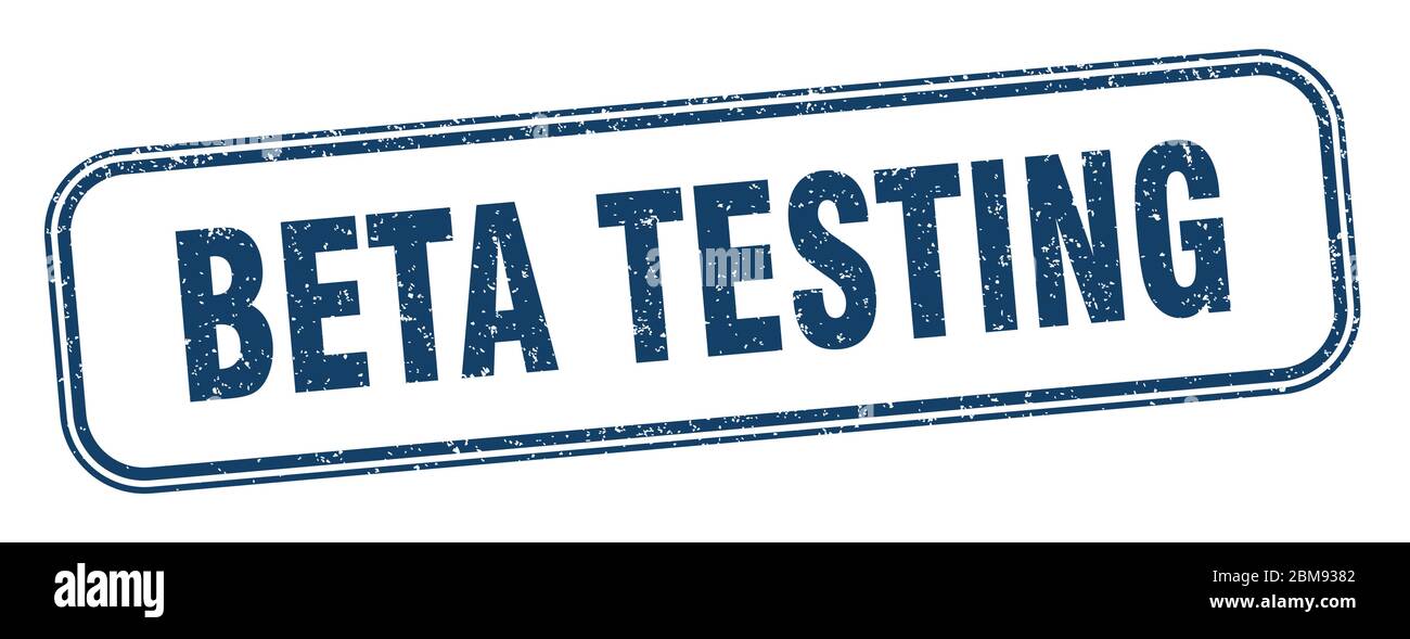 Beta testing stamp Stock Vector Images - Alamy