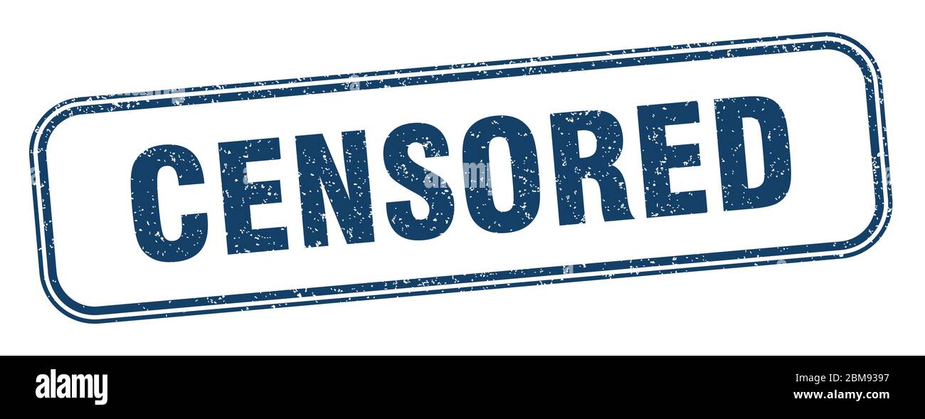 censored stamp. censored square grunge sign. label Stock Vector Image ...
