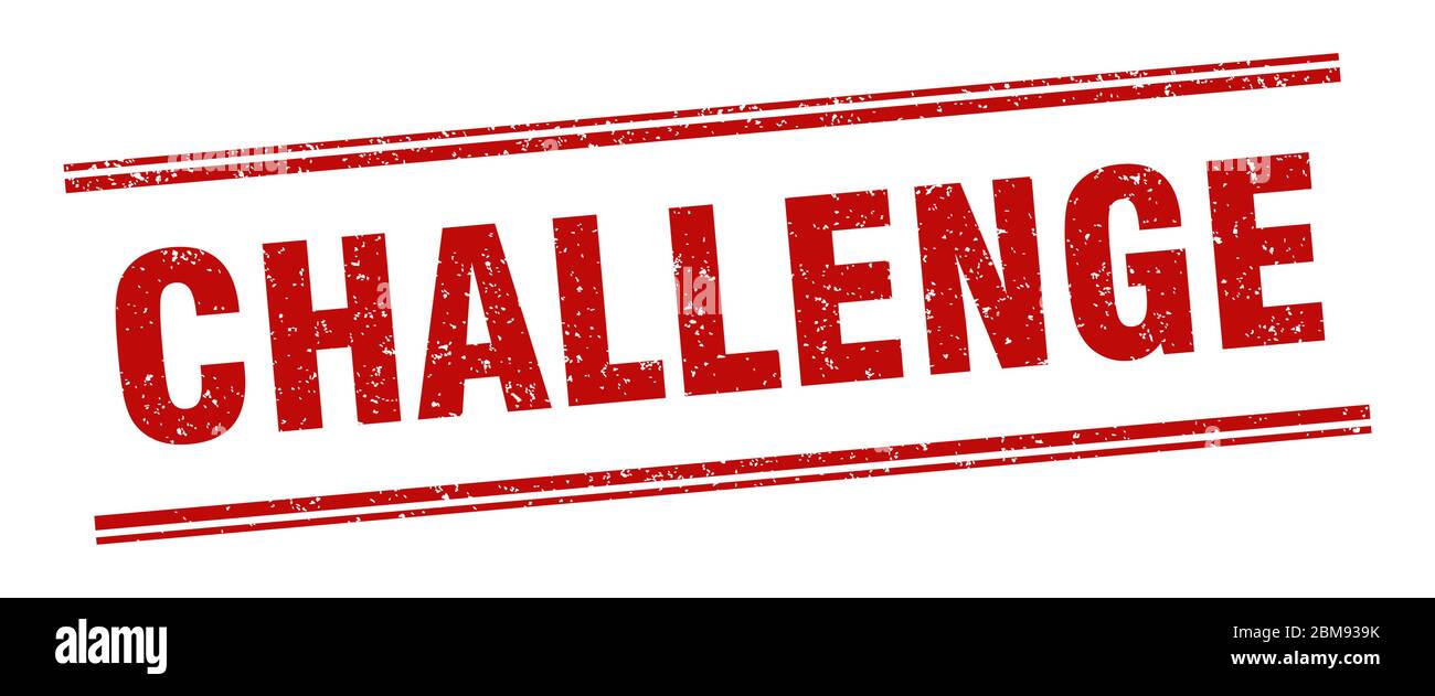 Challenge stamp label square hi-res stock photography and images - Alamy