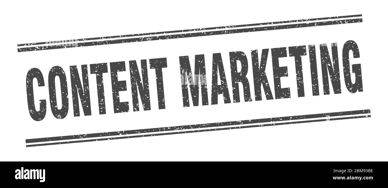 content marketing stamp. content marketing label. square grunge sign ...
