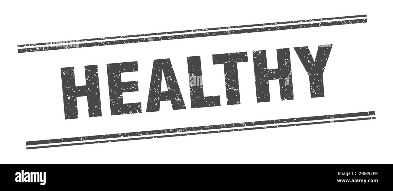 healthy stamp. healthy label. square grunge sign Stock Vector Image ...