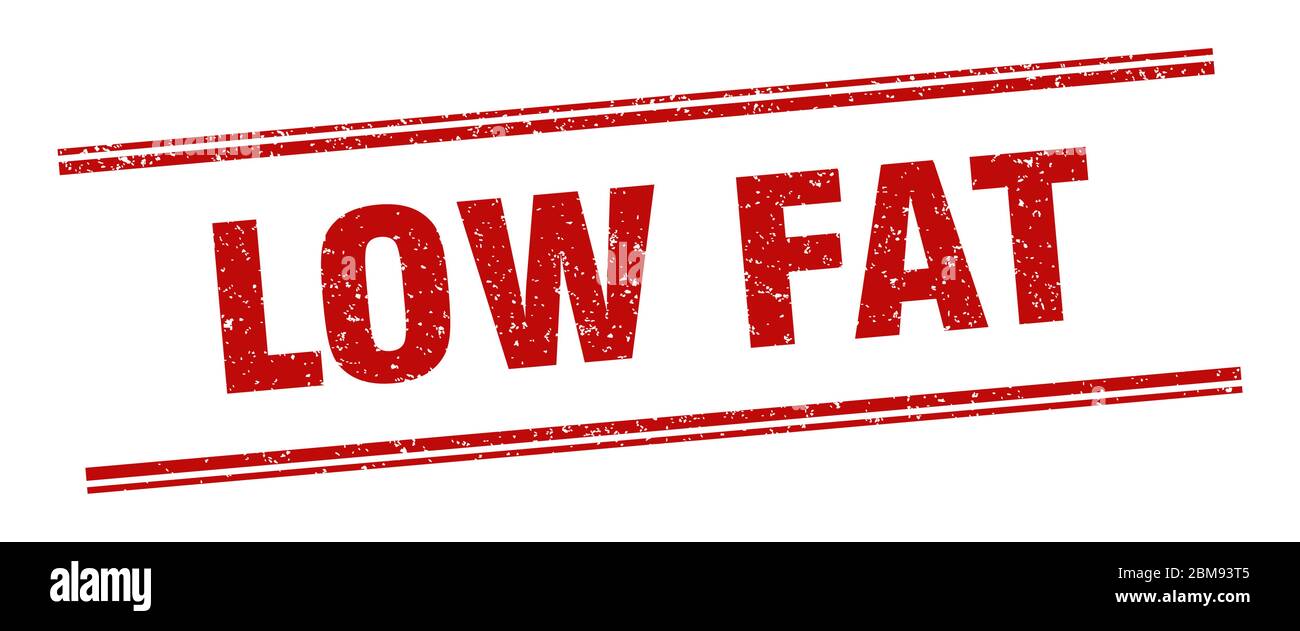 low fat stamp. low fat label. square grunge sign Stock Vector Image ...