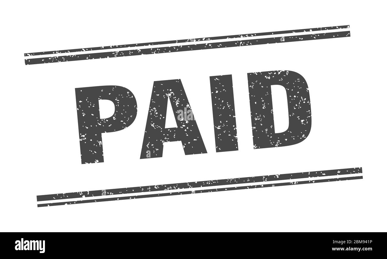 Paid stamp Black and White Stock Photos & Images - Alamy