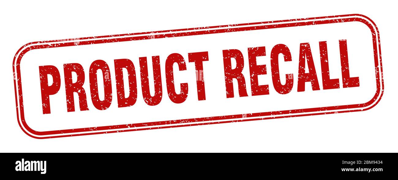 product recall stamp. product recall square grunge sign. label Stock ...