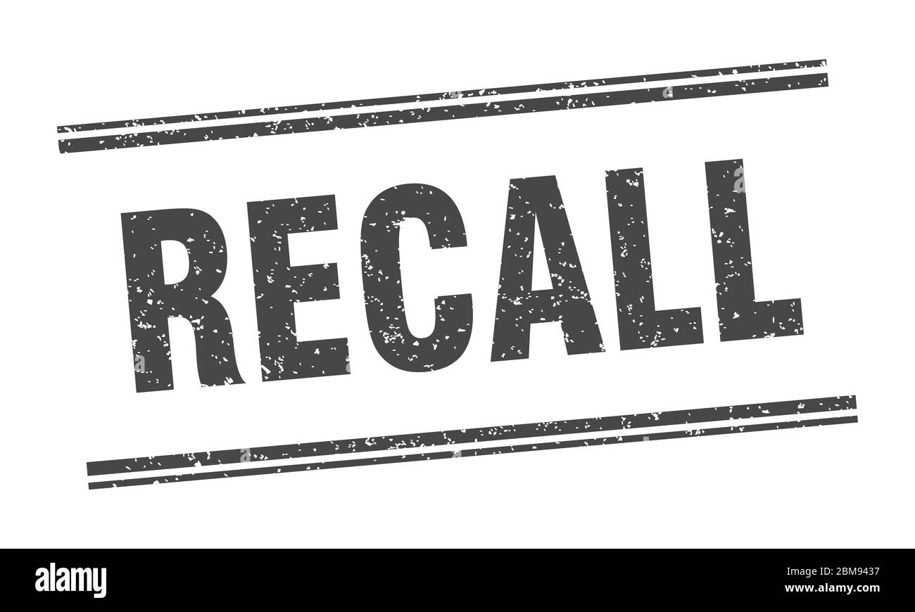 Recall rubber stamp Black and White Stock Photos & Images - Alamy