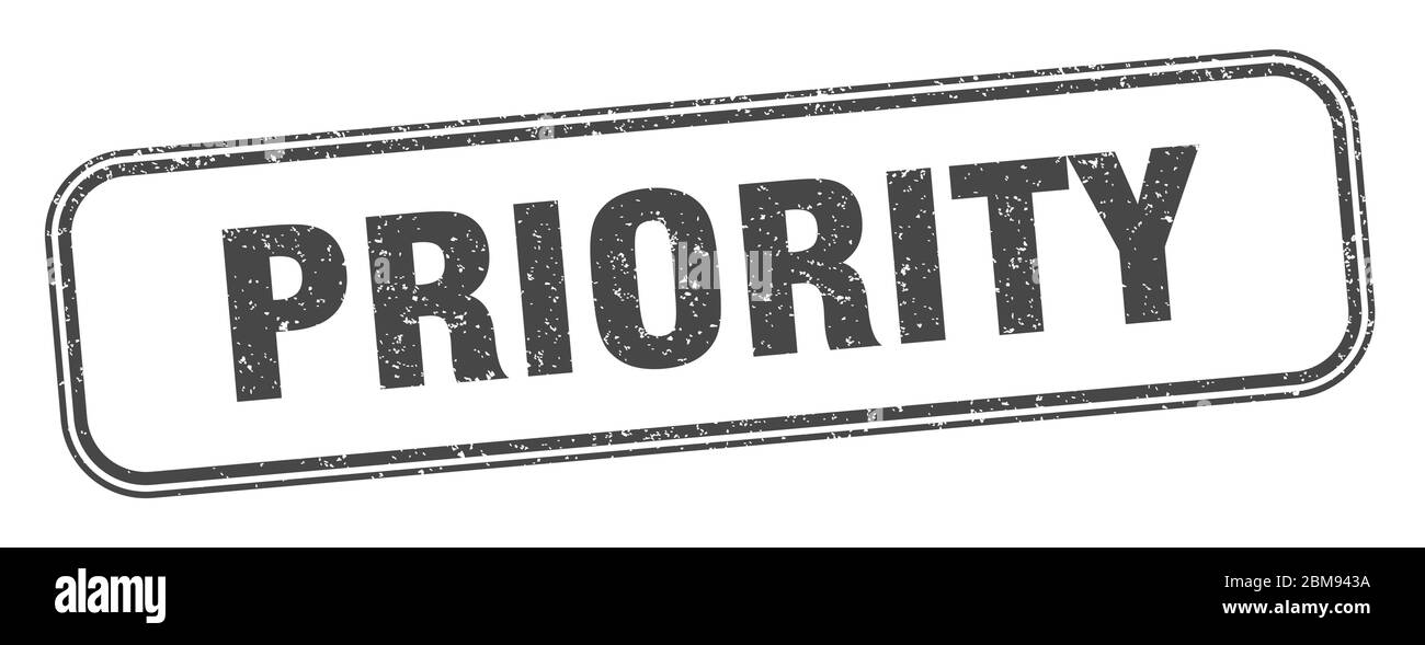 priority stamp. priority square grunge sign. label Stock Vector Image ...