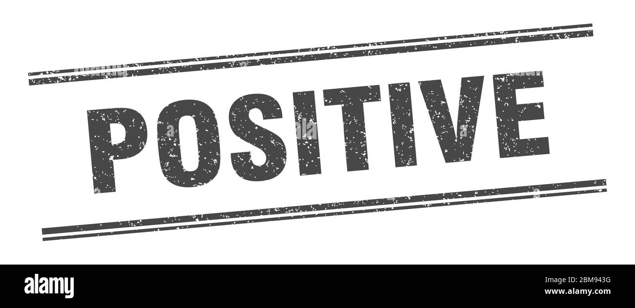 positive stamp. positive label. square grunge sign Stock Vector Image ...