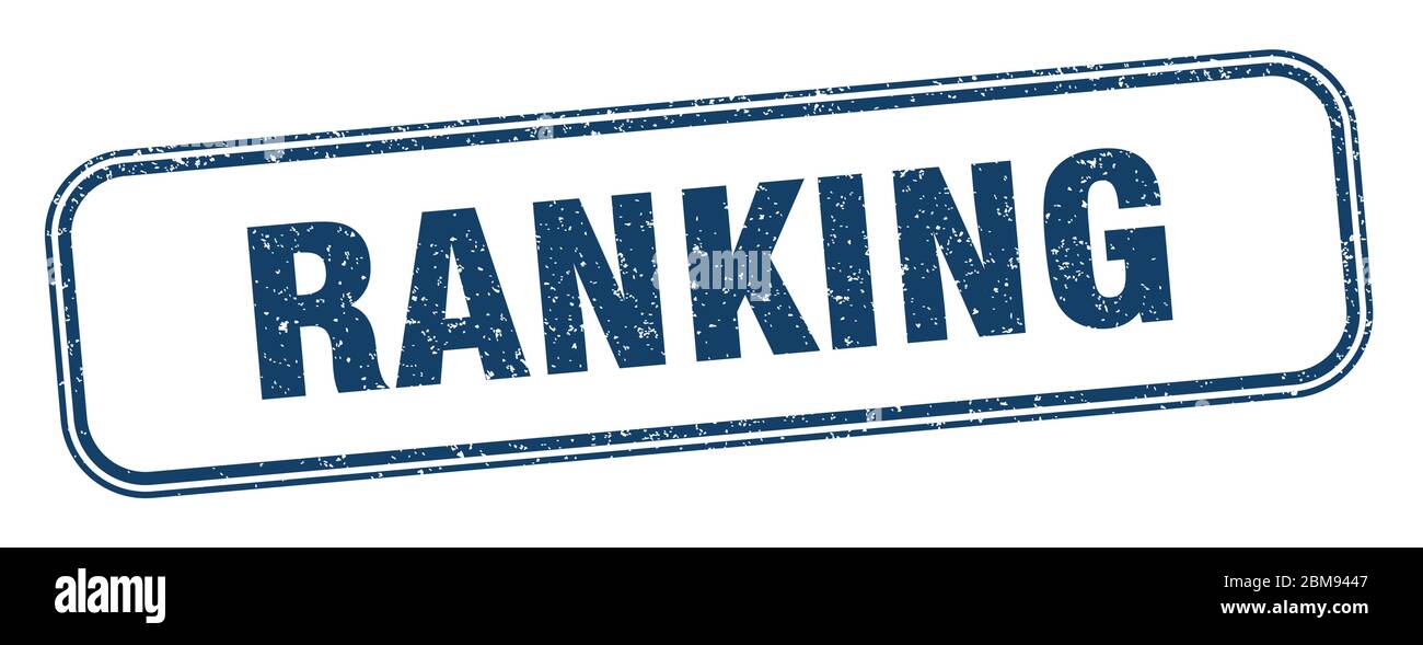 ranking stamp. ranking square grunge sign. label Stock Vector Image ...