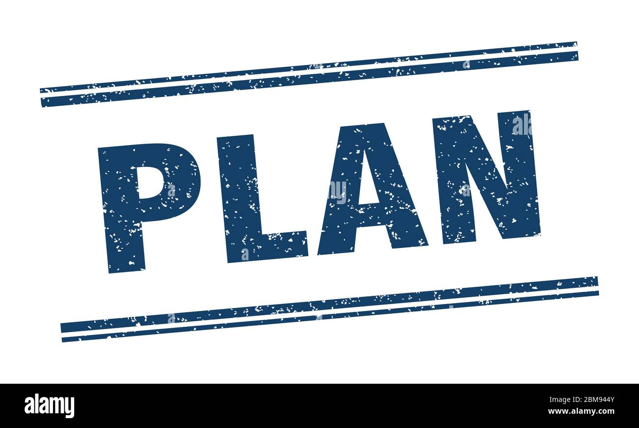 plan stamp. plan label. square grunge sign Stock Vector Image & Art - Alamy