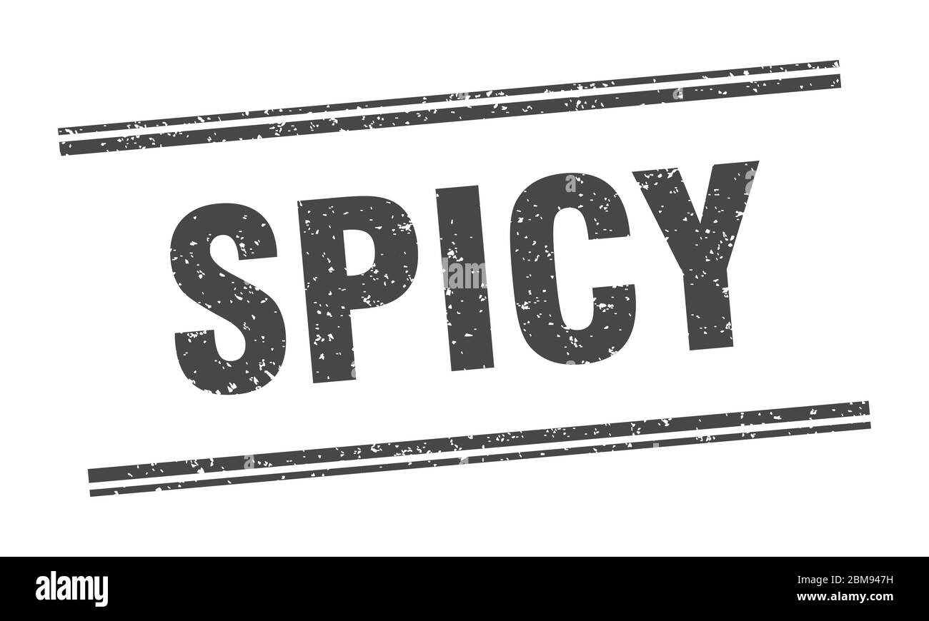 spicy stamp. spicy label. square grunge sign Stock Vector Image & Art ...