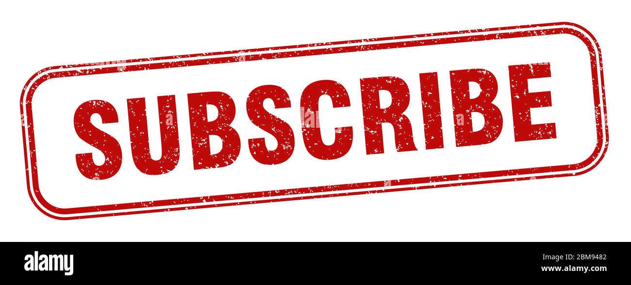 subscribe stamp. subscribe square grunge sign. label Stock Vector Image ...