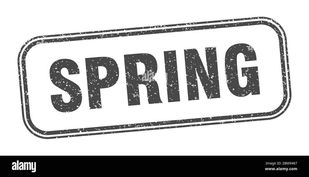 spring stamp. spring square grunge sign. label Stock Vector Image & Art ...
