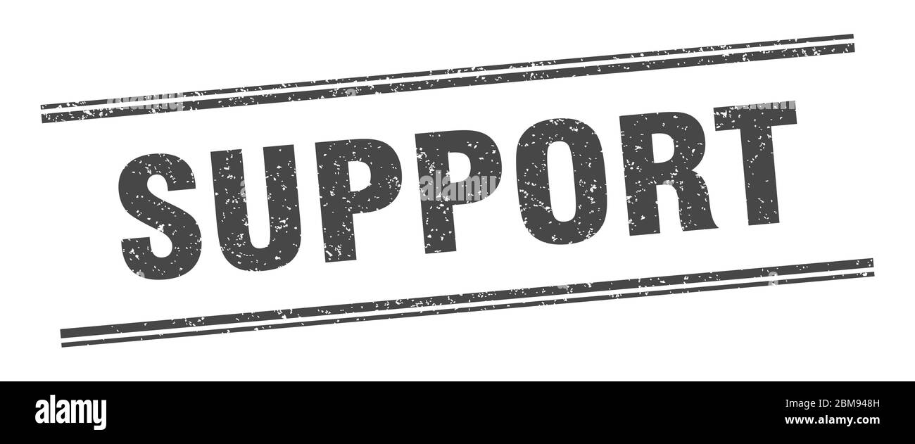 support stamp. support label. square grunge sign Stock Vector Image ...