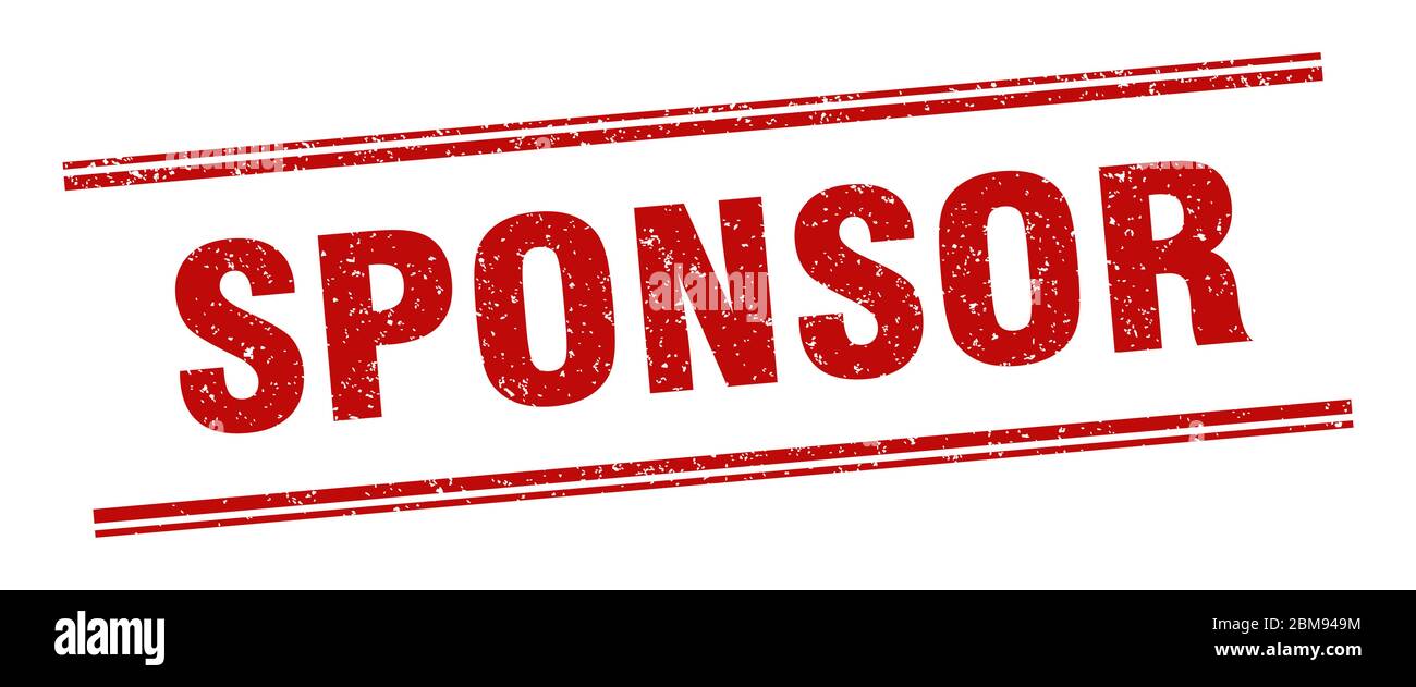 sponsor stamp. sponsor label. square grunge sign Stock Vector Image ...