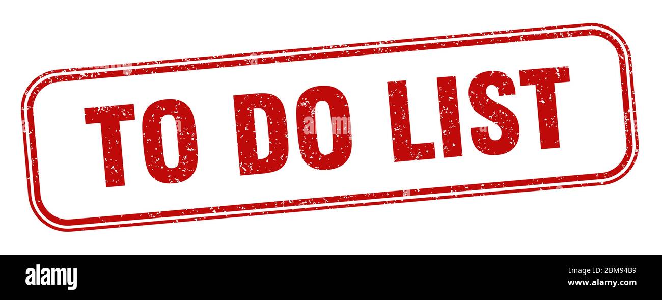 to do list stamp. to do list square grunge sign. label Stock Vector ...