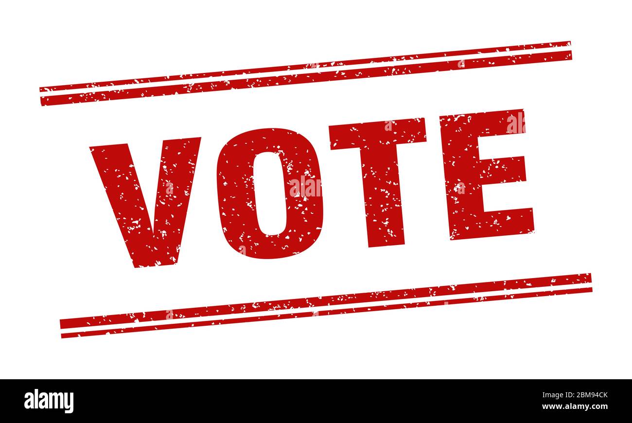 vote stamp. vote label. square grunge sign Stock Vector Image & Art - Alamy
