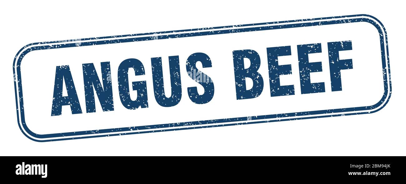angus beef stamp. angus beef square grunge sign. label Stock Vector ...