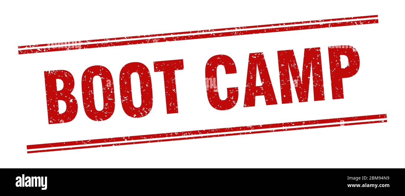 boot camp stamp. boot camp label. square grunge sign Stock Vector Image ...