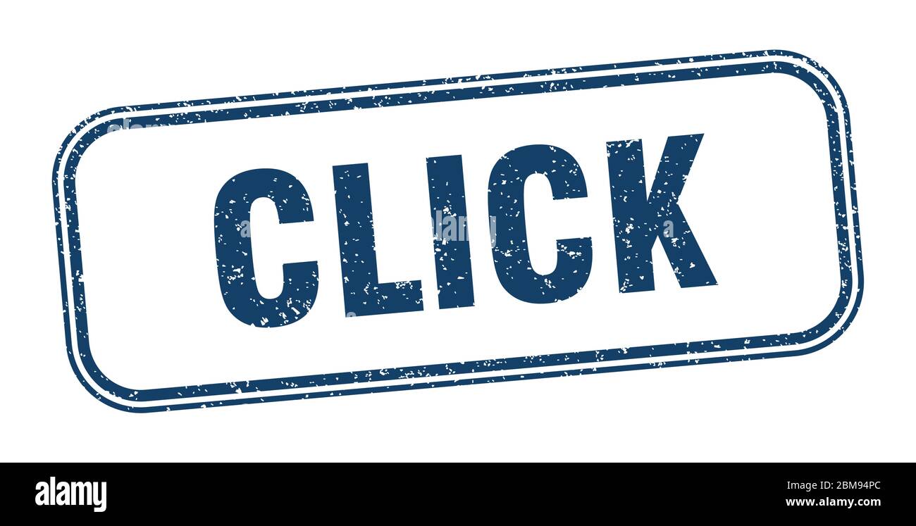 click stamp. click square grunge sign. label Stock Vector Image & Art ...