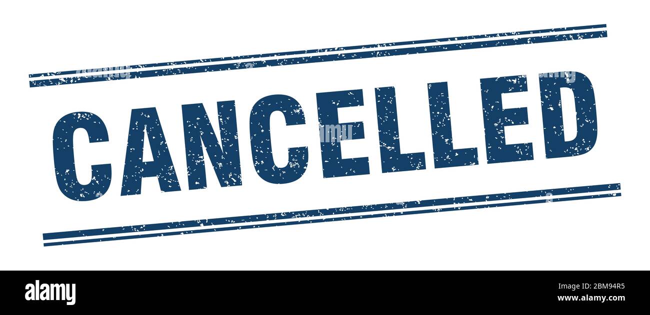 cancelled stamp. cancelled label. square grunge sign Stock Vector Image ...