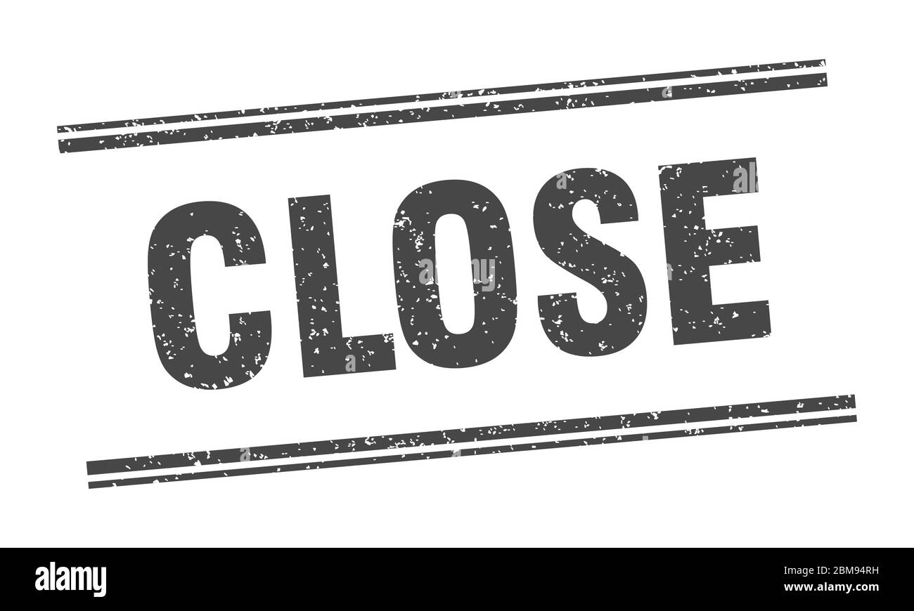 close stamp. close label. square grunge sign Stock Vector Image & Art ...