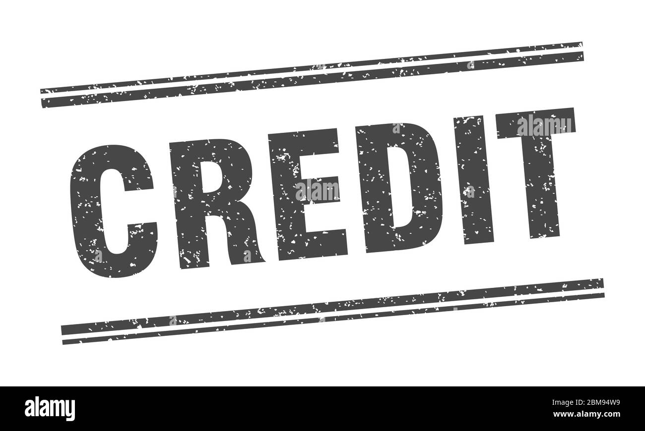 credit stamp. credit label. square grunge sign Stock Vector Image & Art ...