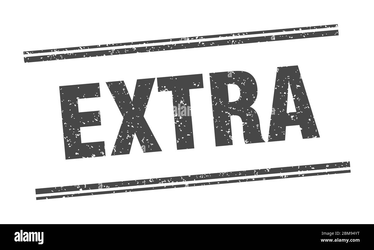 extra stamp. extra label. square grunge sign Stock Vector Image & Art ...