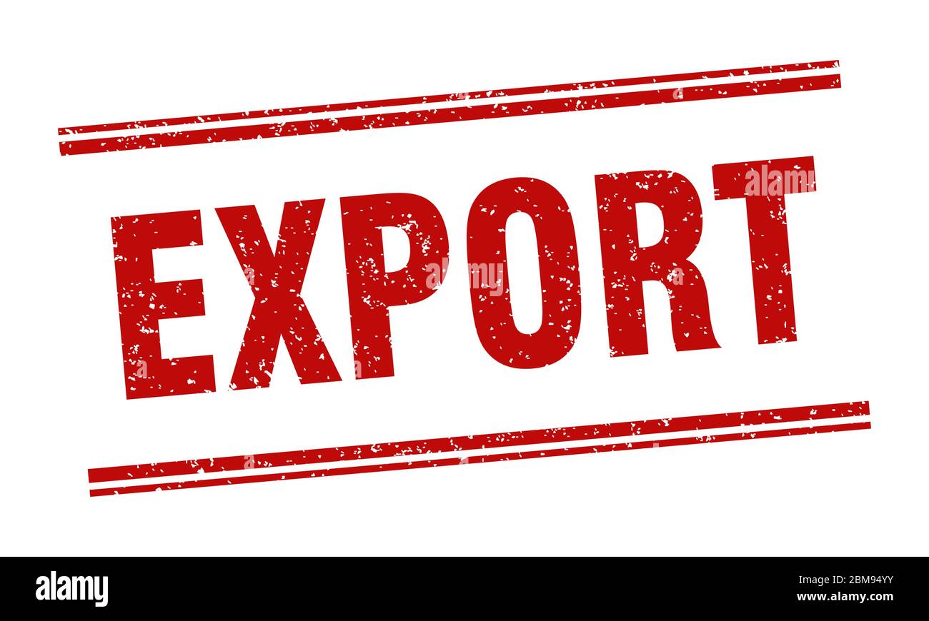 export stamp. export label. square grunge sign Stock Vector Image & Art ...