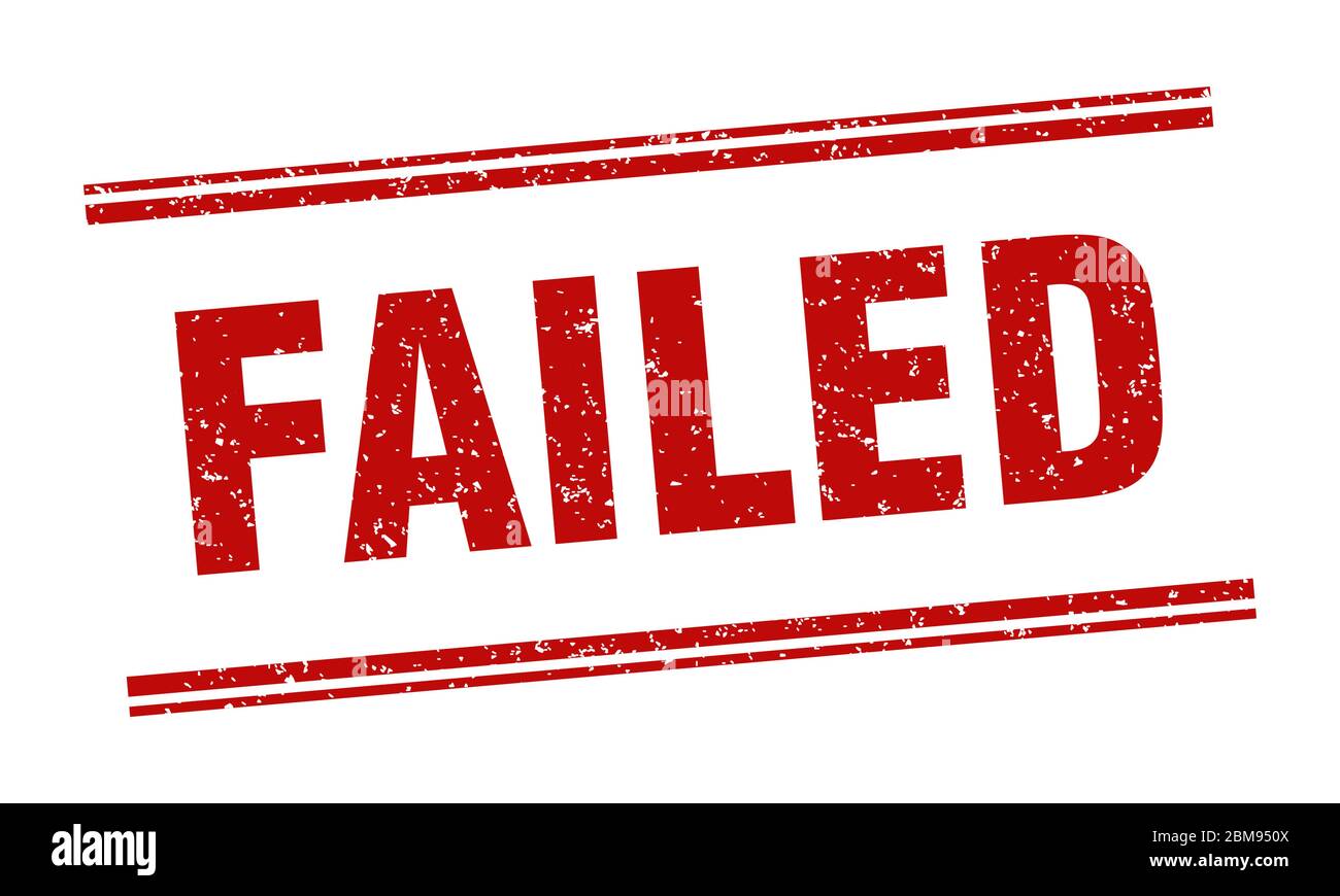 failed stamp. failed label. square grunge sign Stock Vector Image & Art ...