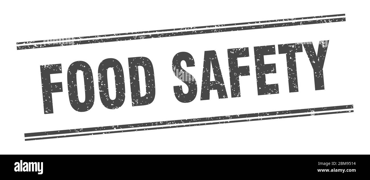 food safety stamp. food safety label. square grunge sign Stock Vector ...