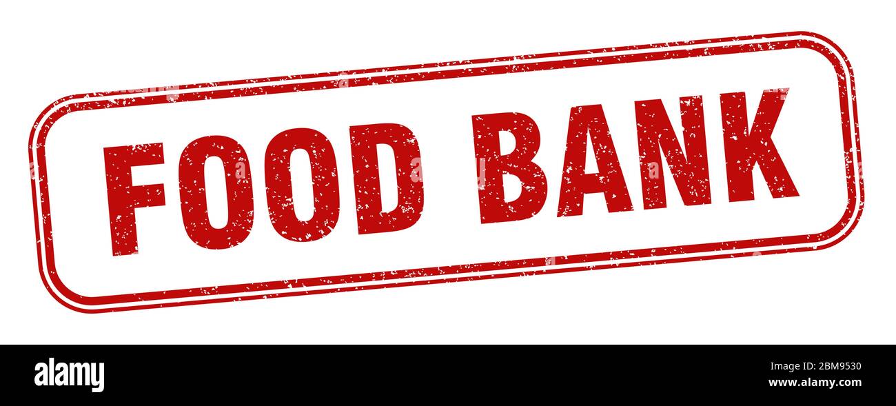 food bank stamp. food bank square grunge sign. label Stock Vector Image ...