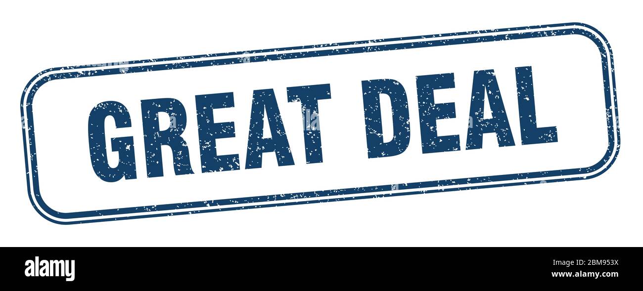 Deal stamp square grungy Stock Vector Images - Alamy