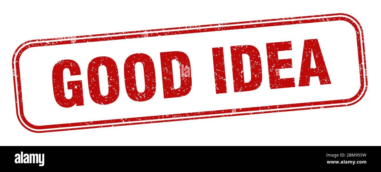 good idea stamp. good idea square grunge sign. label Stock Vector Image ...